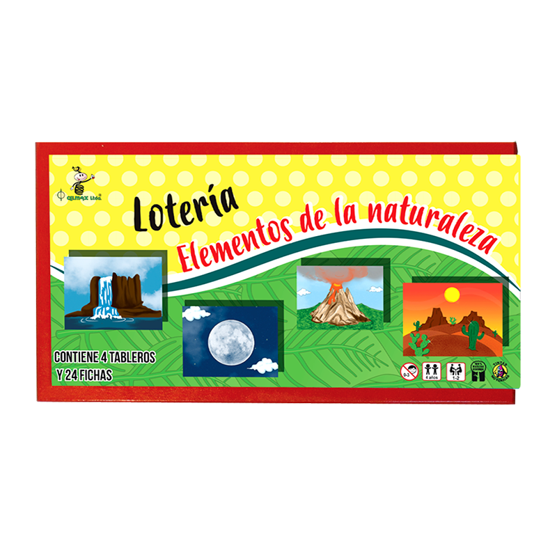 Loteria elementos de la naturaleza – Didácticos Celmax SAS